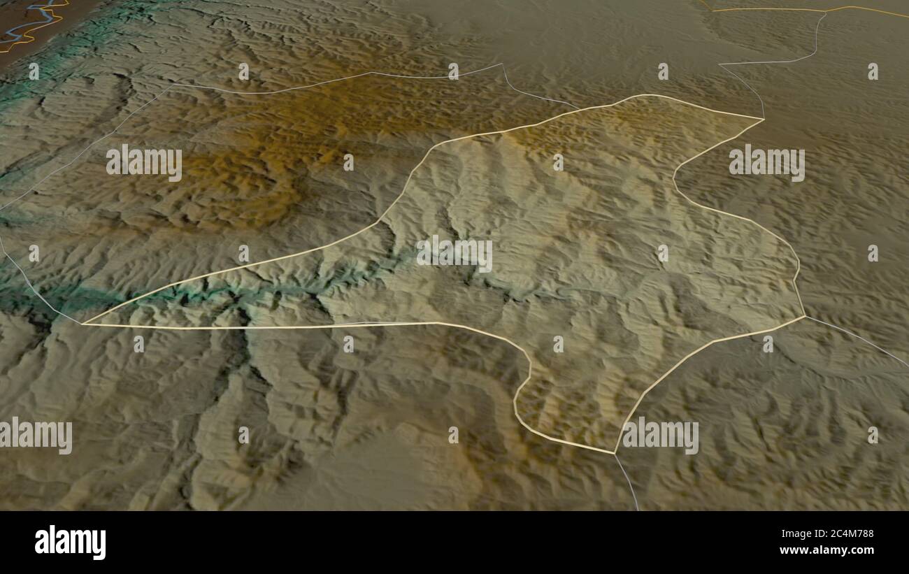 Jordan relief map border hi-res stock photography and images - Alamy