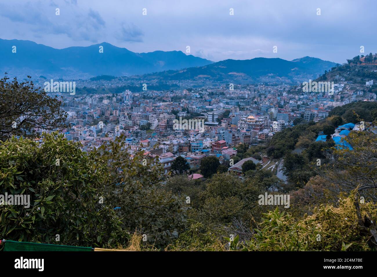Kathmandu area as seen from Swayambhunath Stupa, Kathmandu Stock Photo ...