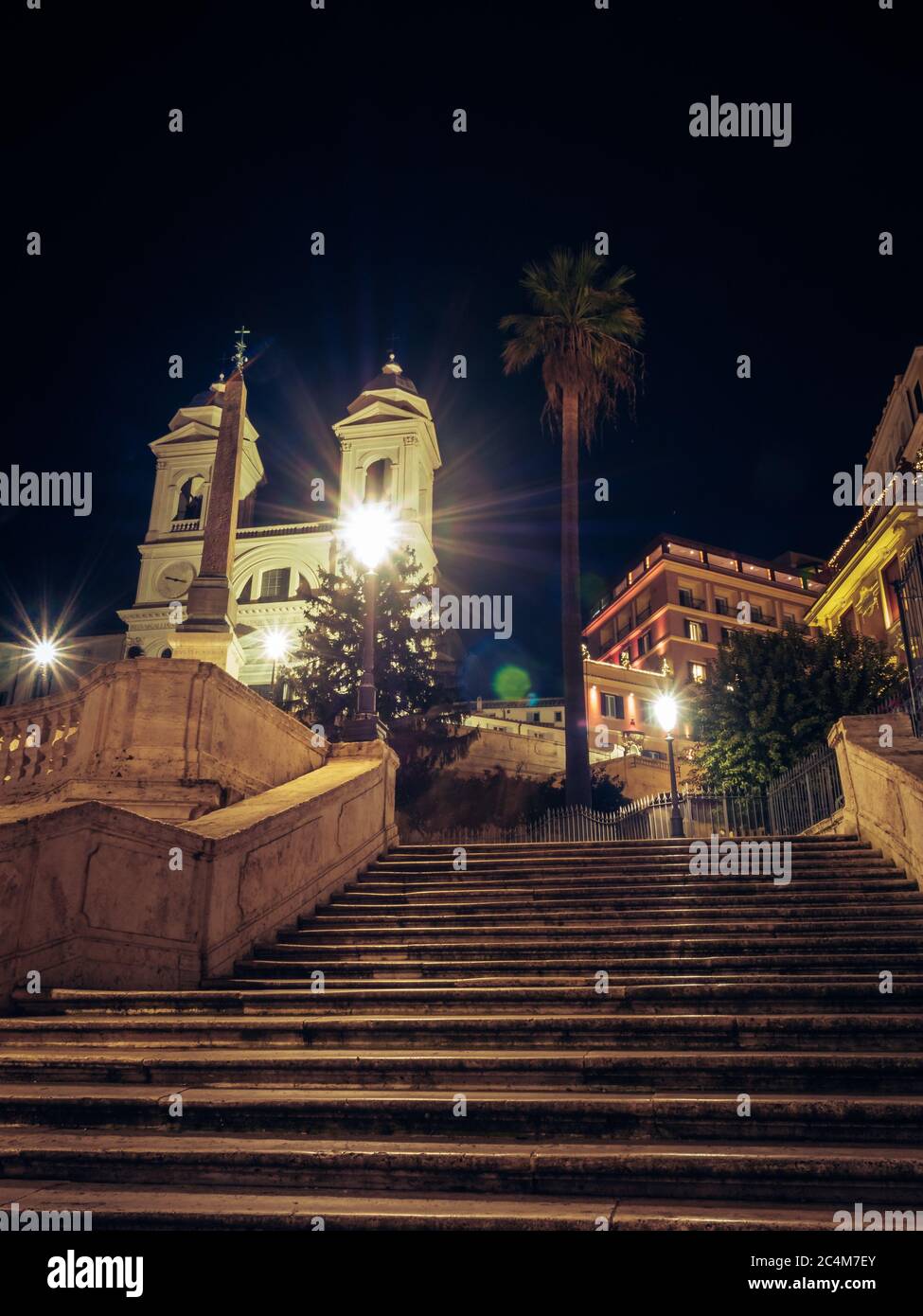 Spanish Steps at night in Rome, Italy Stock Photo - Alamy