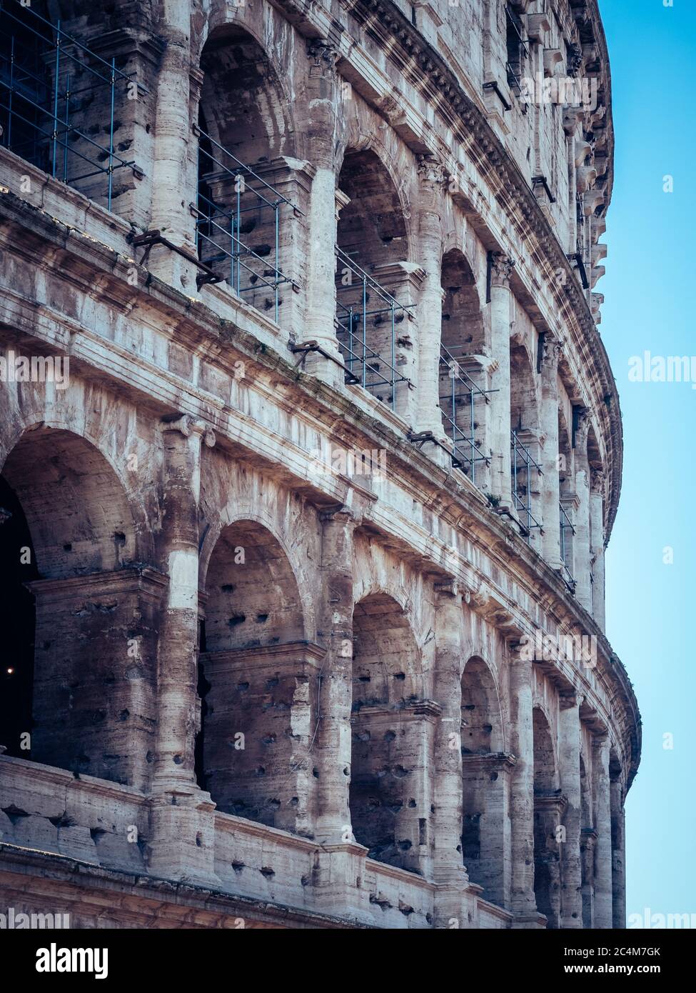 Vertical shot of the historical Colosseum in Rome, Italy Stock Photo ...