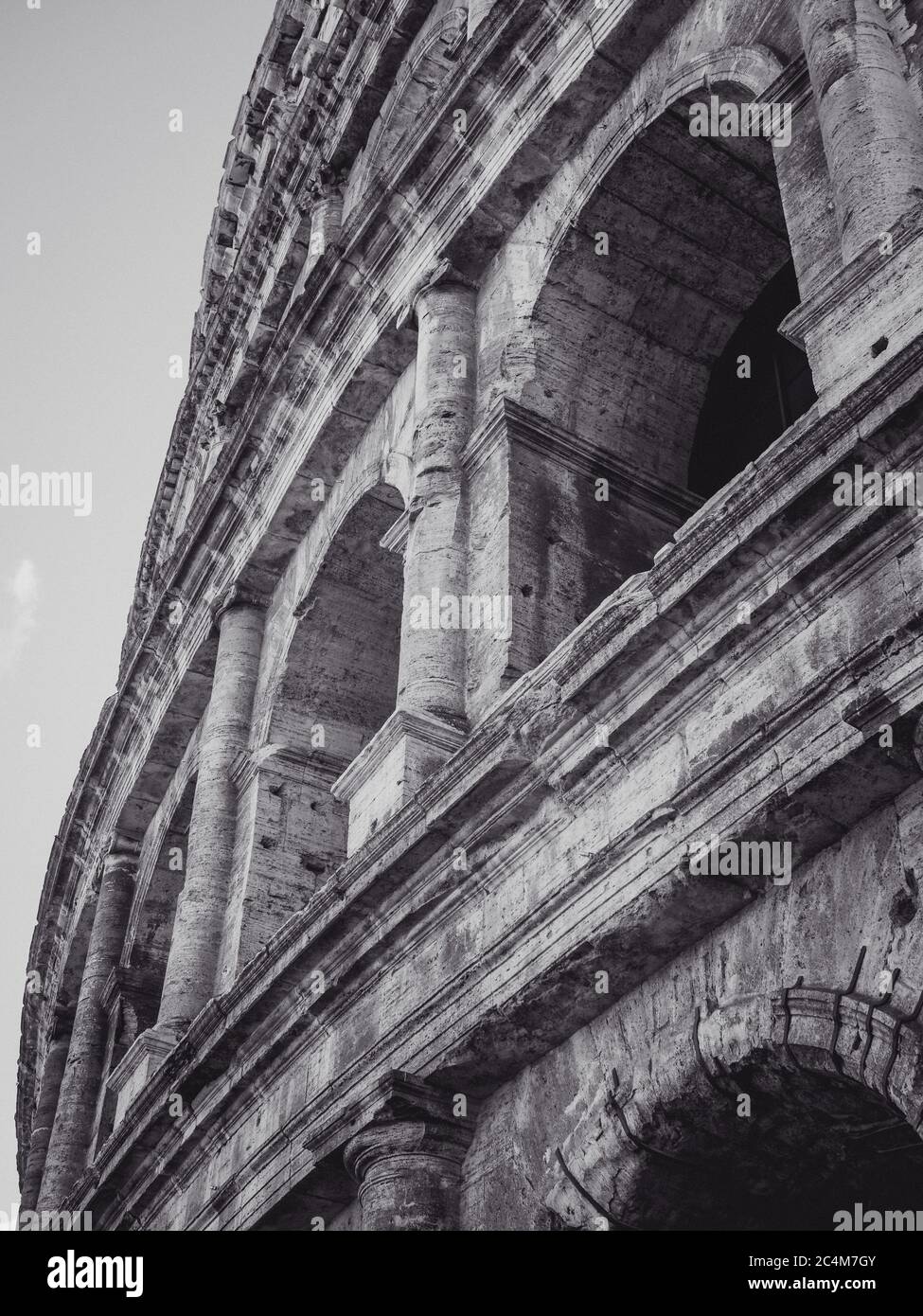 Vertical shot of the historical Colosseum in Rome, Italy Stock Photo ...