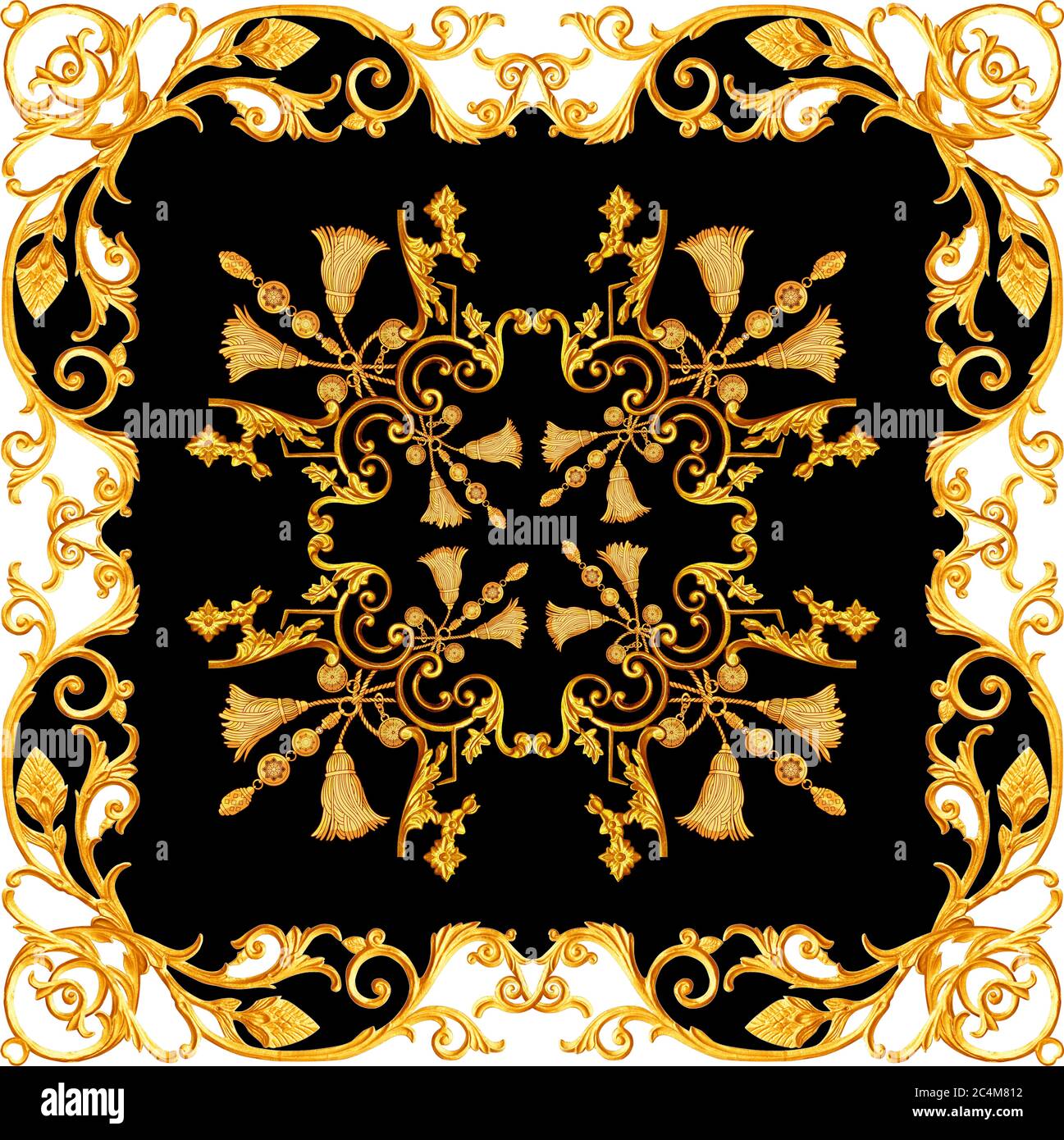 Golden border designs hi-res stock photography and images - Alamy