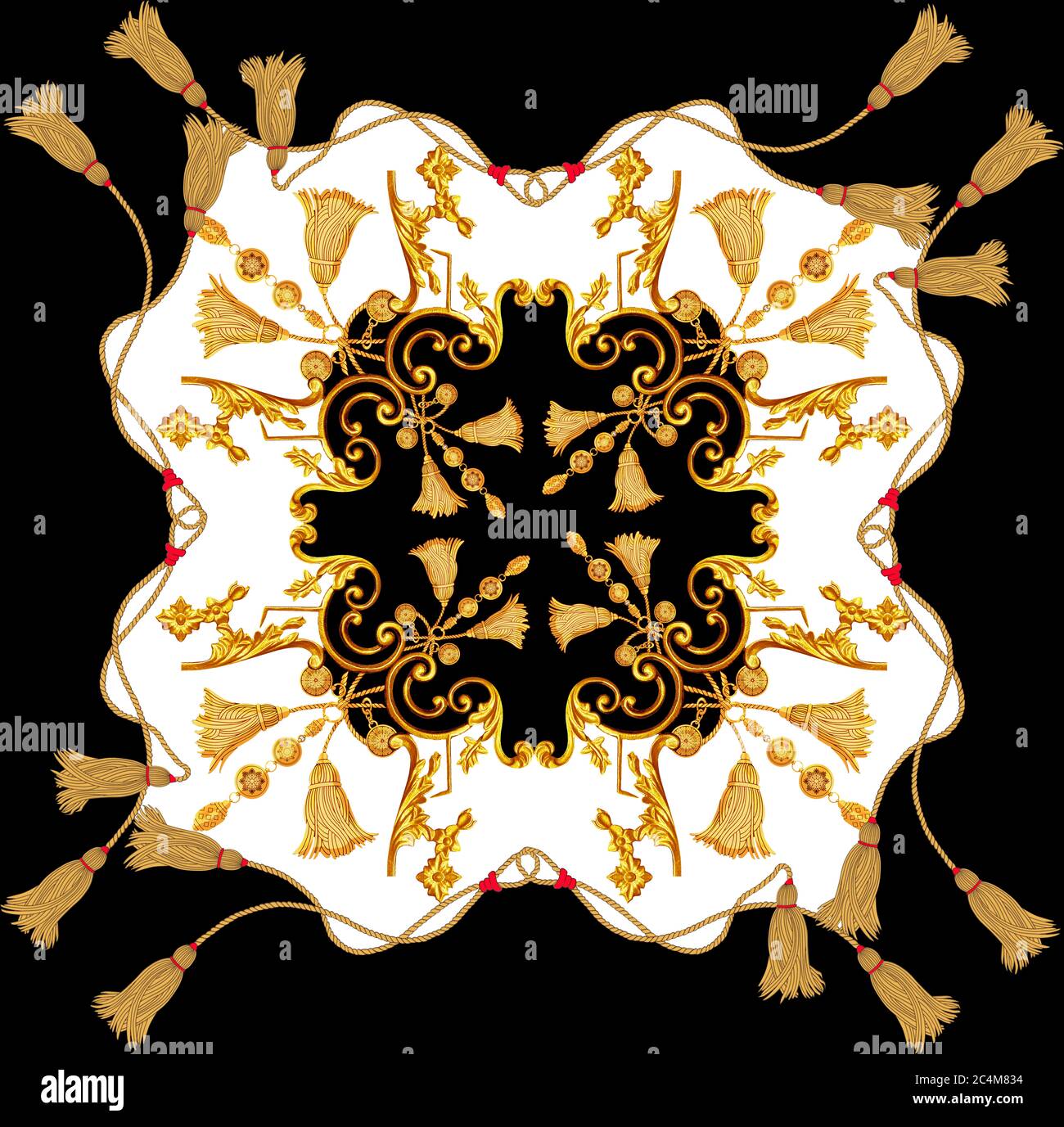 Gold rope border hi-res stock photography and images - Alamy