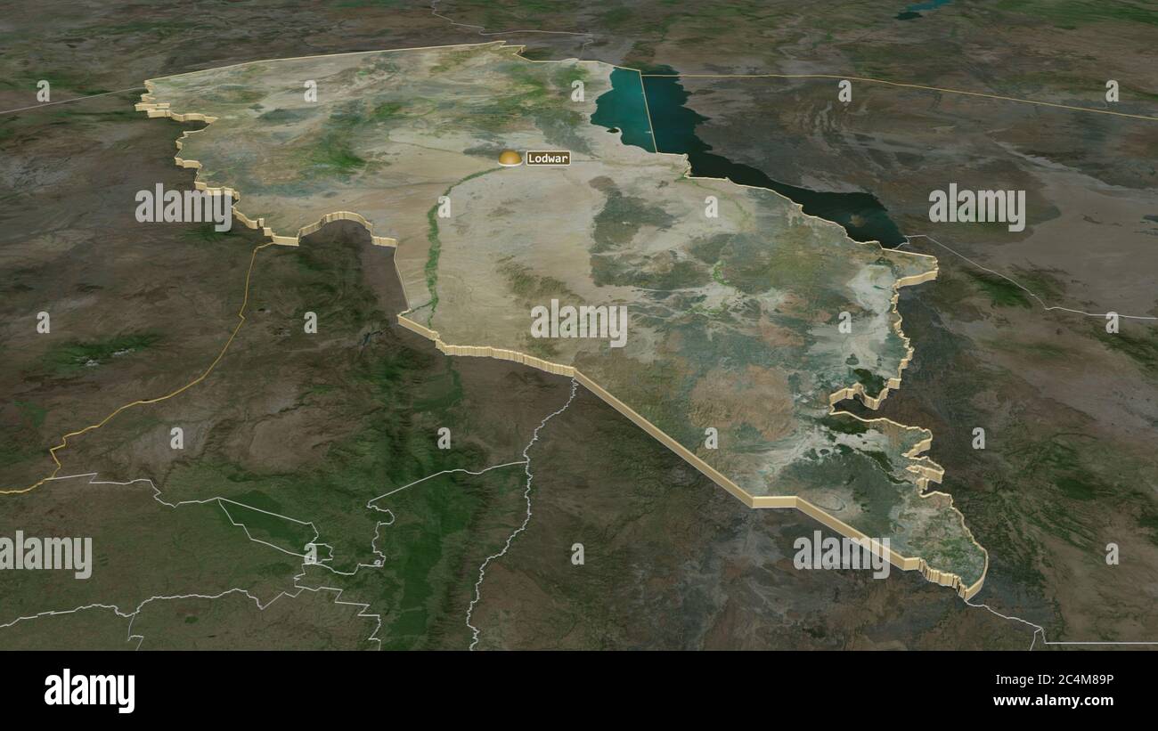 Turkana county map hi-res stock photography and images - Alamy