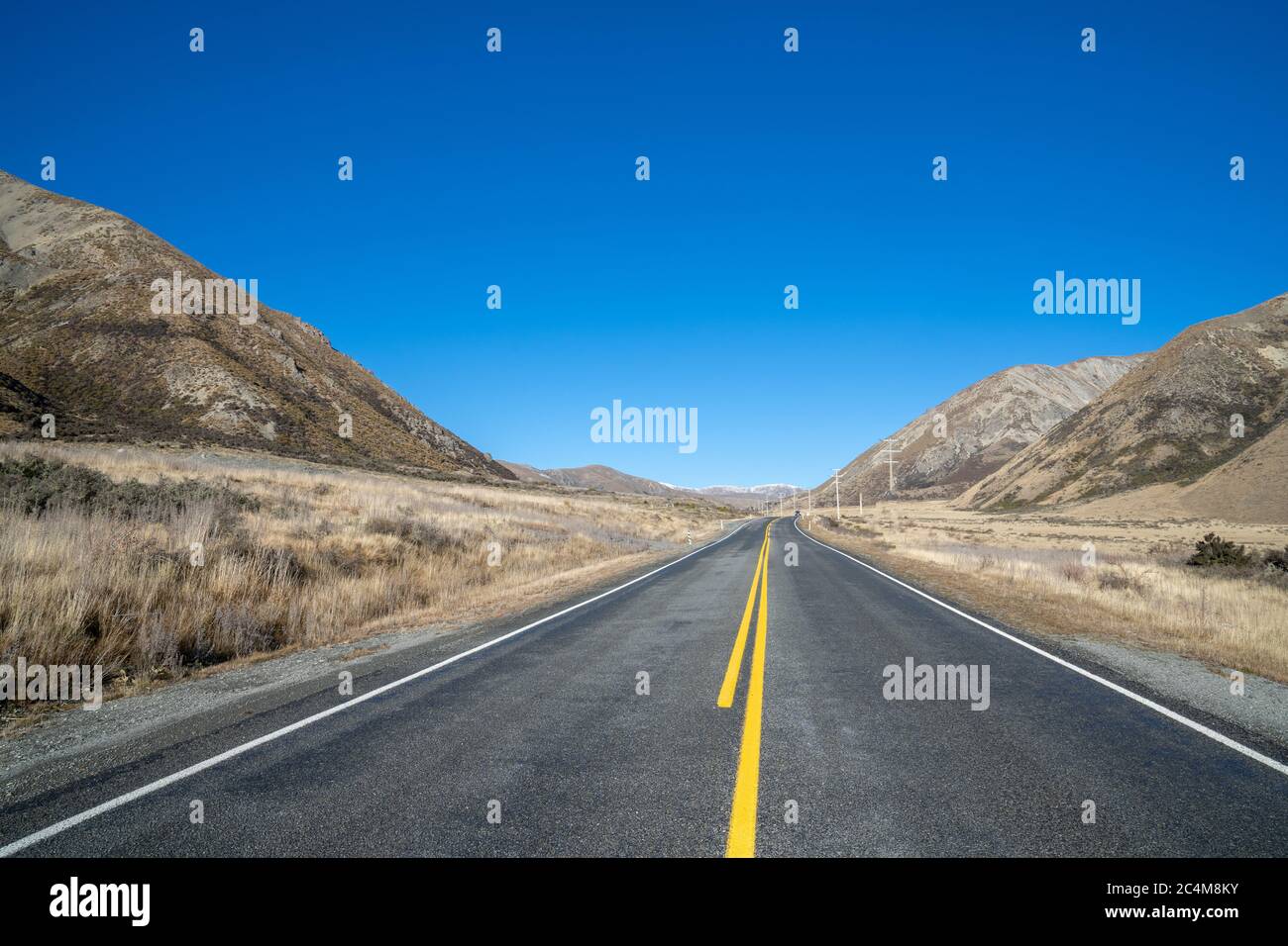 Beautiful highway road with mountain in rural on day time Stock Photo ...