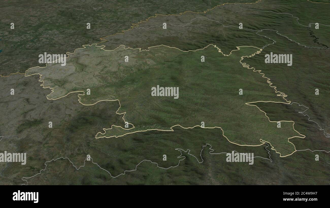 Lesotho map zoom border satellite hi-res stock photography and images ...