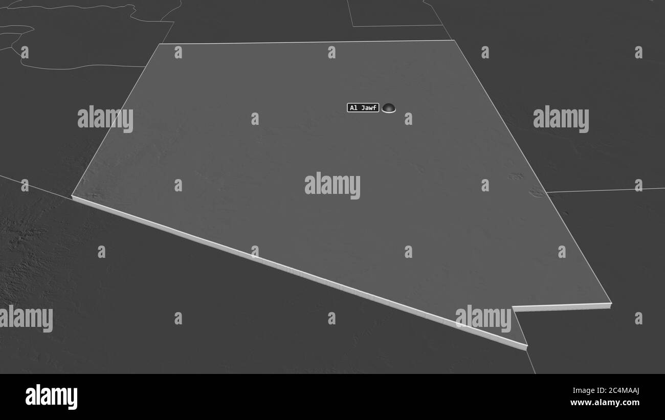 Map of al jawf Black and White Stock Photos & Images - Alamy