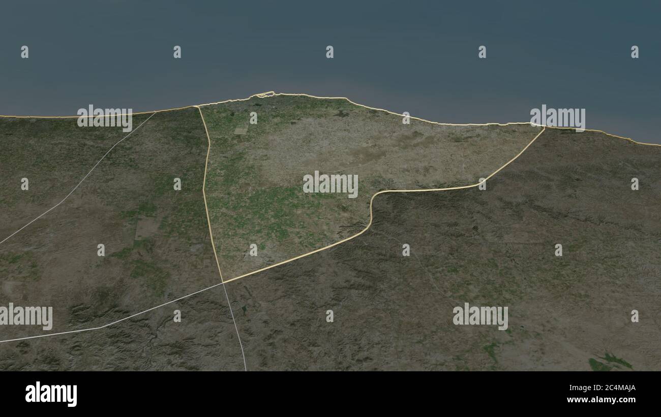 Satellite view of tripoli map hi-res stock photography and images - Alamy