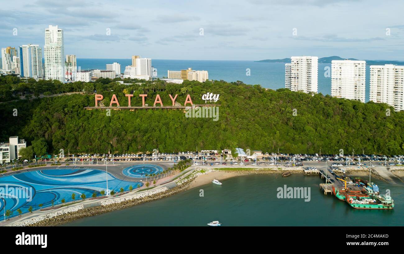 Aerial view of Pattaya , Thailand Stock Photo - Alamy
