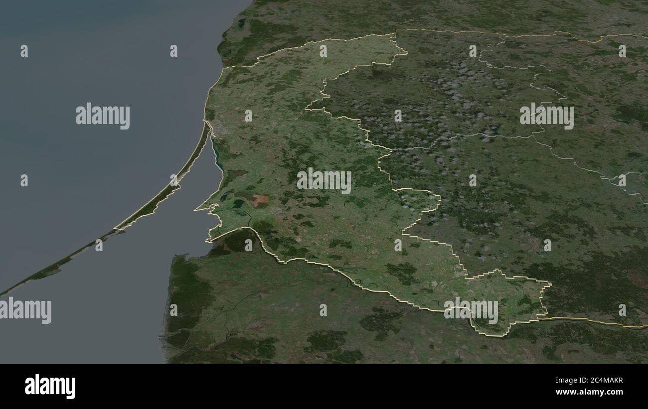Lithuania map zoom border satellite hi-res stock photography and images ...