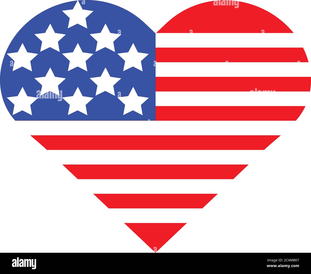 Heart Shaped Star Spangled Banner Stock Photo - Alamy