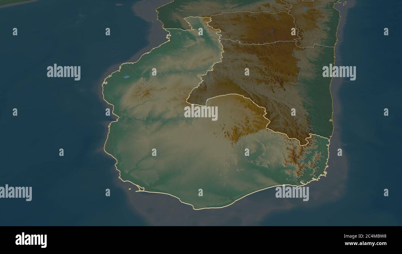 Zoom in on Toliary (autonomous province of Madagascar) outlined ...