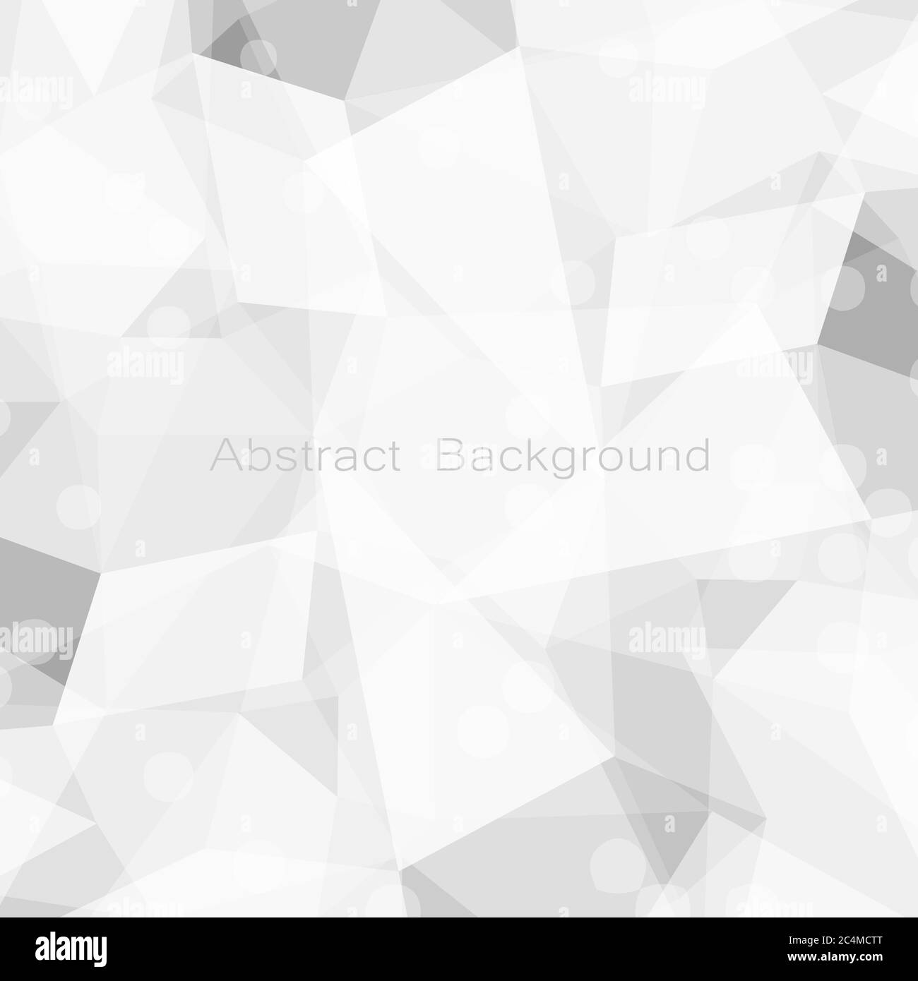 Abstract geometric white and gray polygon or lowpoly vector technology ...