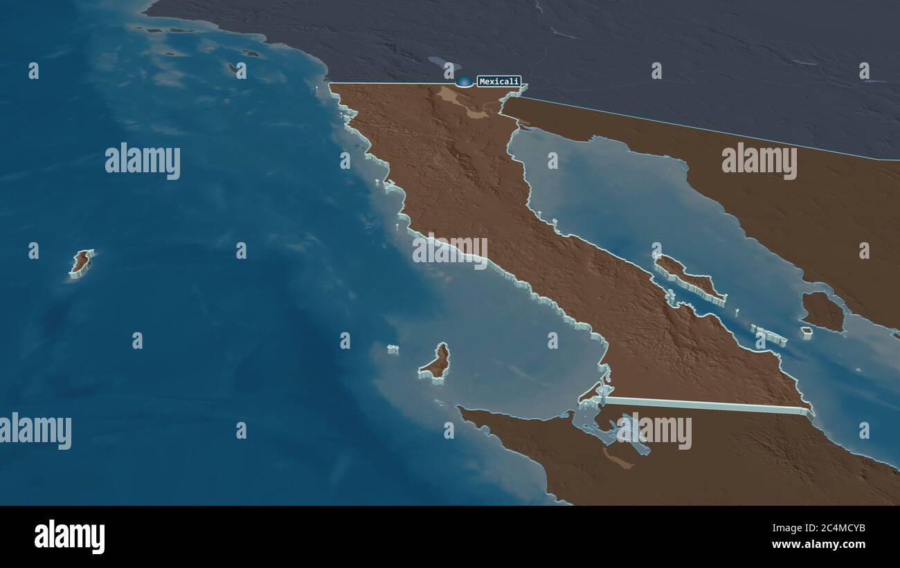 Mexicali map hi-res stock photography and images - Alamy