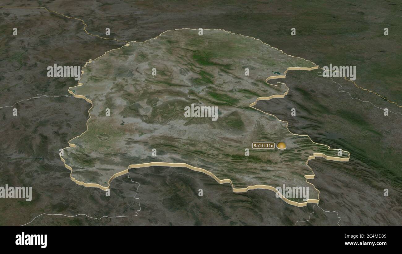 Map of saltillo mexico hi-res stock photography and images - Alamy