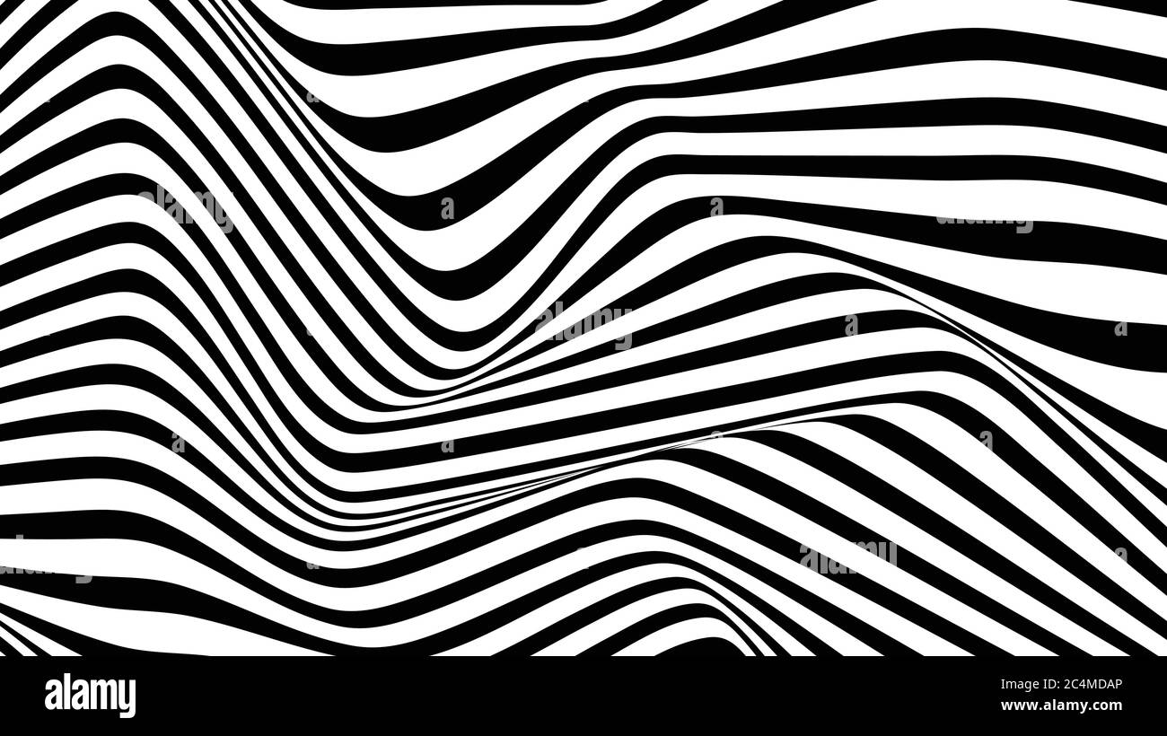 Black and white line curve abstract background. EPS10 vector ...