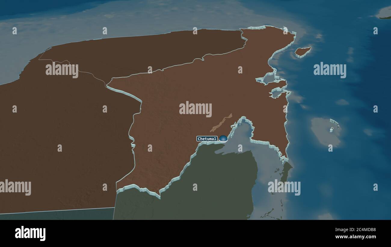 Map of chetumal hi-res stock photography and images - Alamy