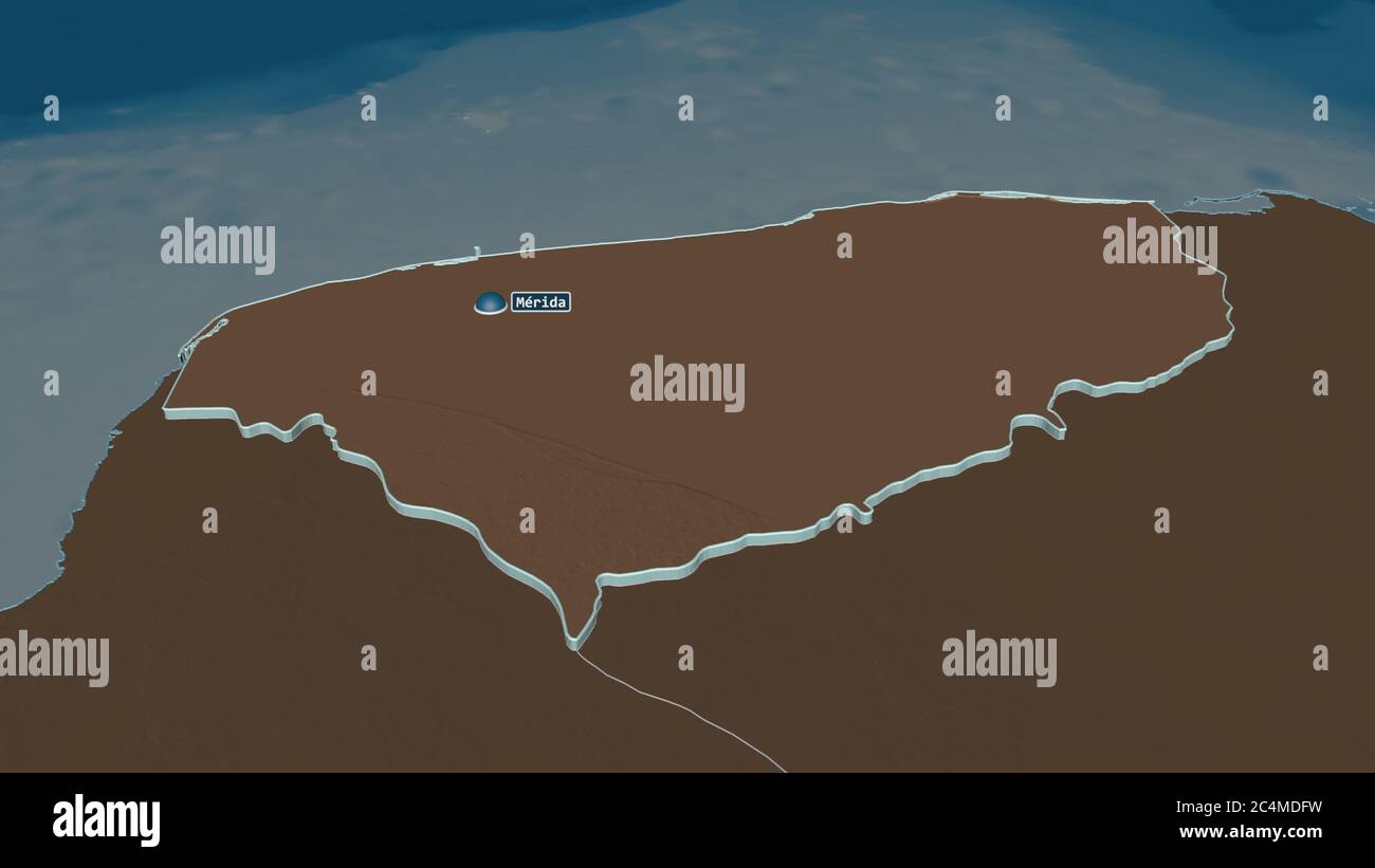 Merida mexico map hi-res stock photography and images - Alamy