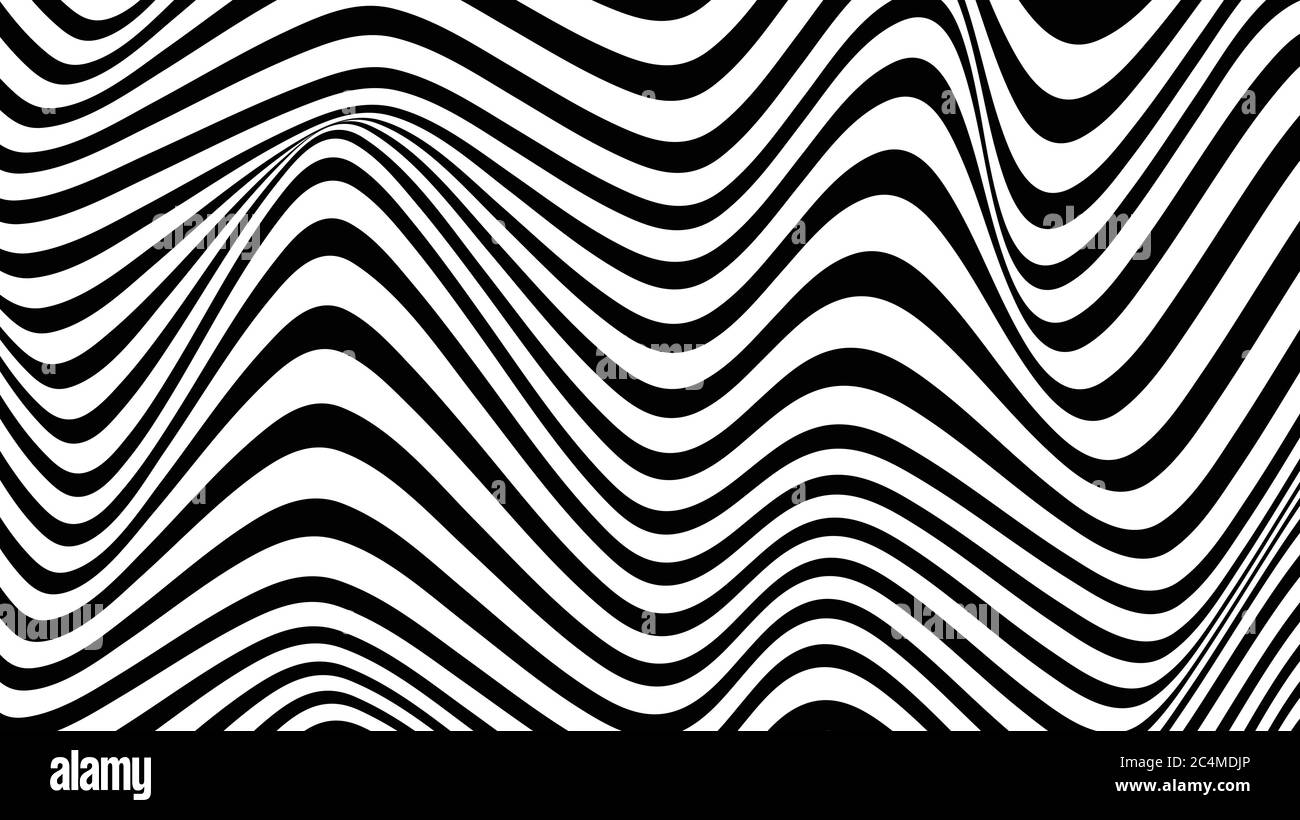 Black and white line curve abstract background. EPS10 vector ...