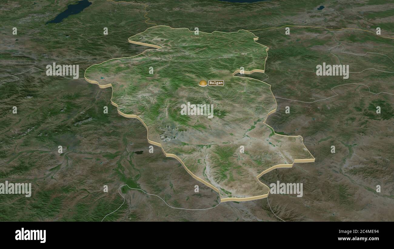 Mongolia map zoom border satellite hi-res stock photography and images ...