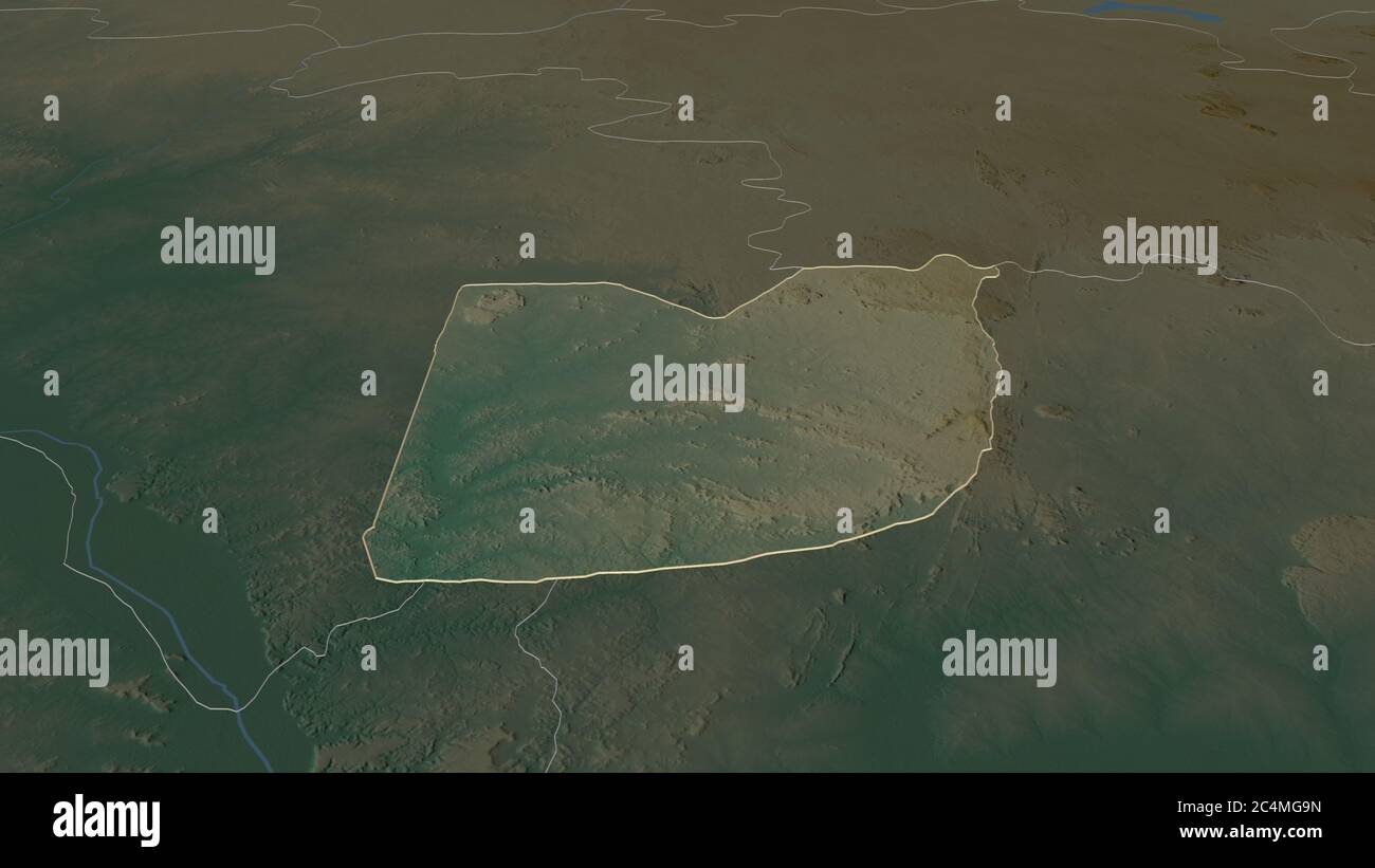 Zoom in on Federal Capital Territory (state of Nigeria) outlined ...
