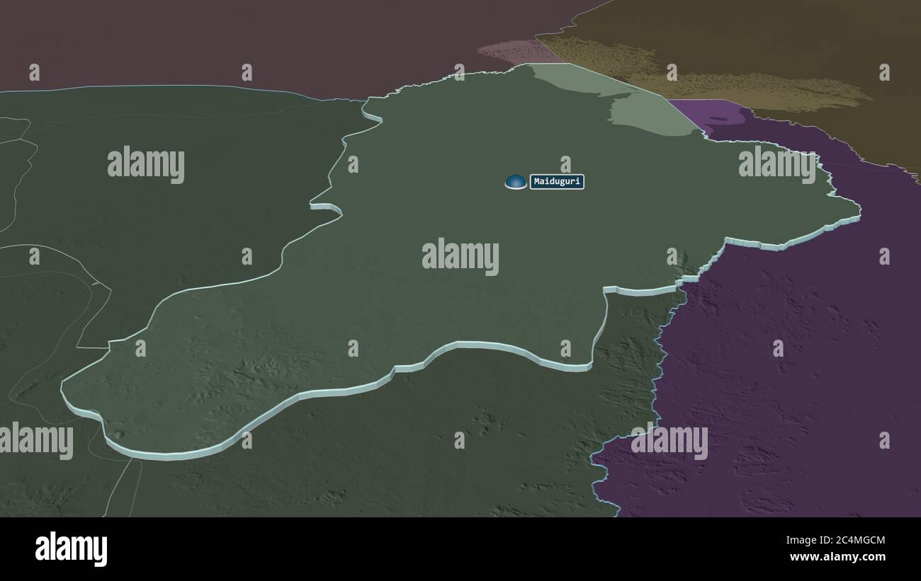 Map of borno hi-res stock photography and images - Alamy