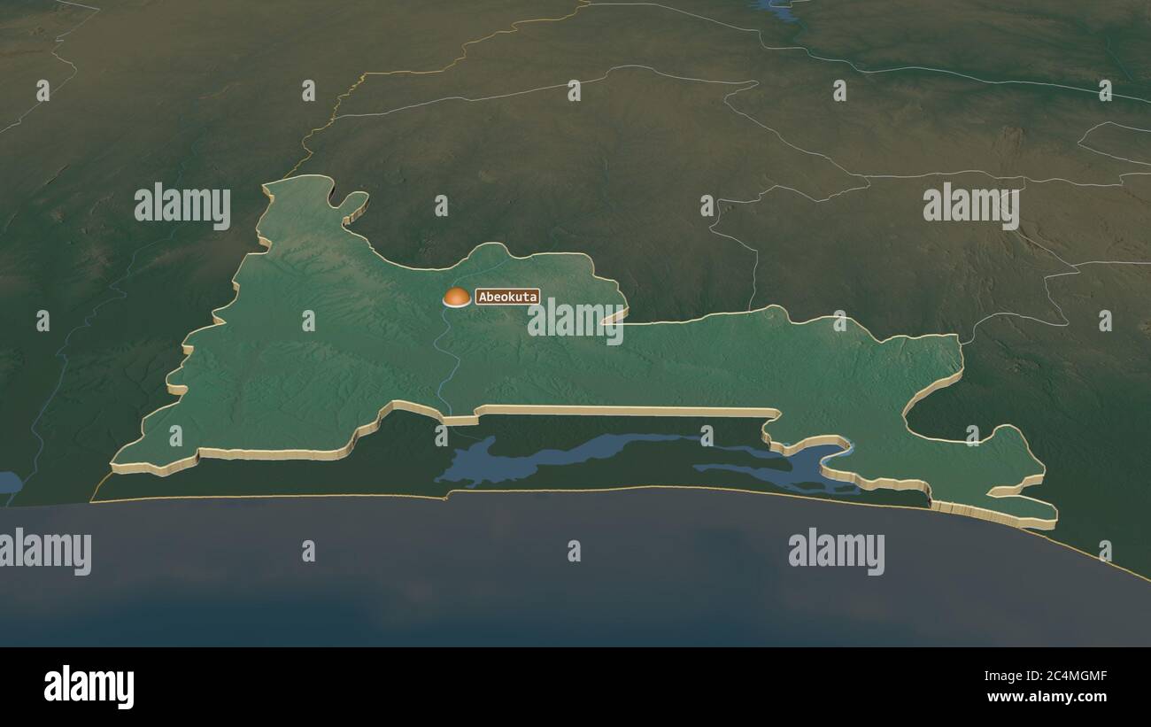 Ogun map hi-res stock photography and images - Alamy