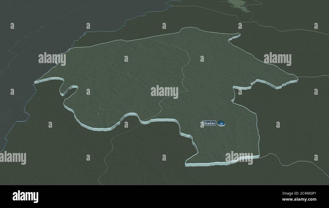 Map of oyo state hi-res stock photography and images - Alamy