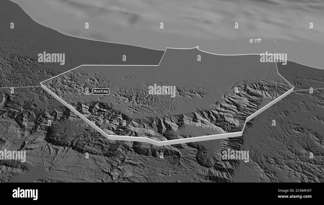 Rustaq map hi-res stock photography and images - Alamy
