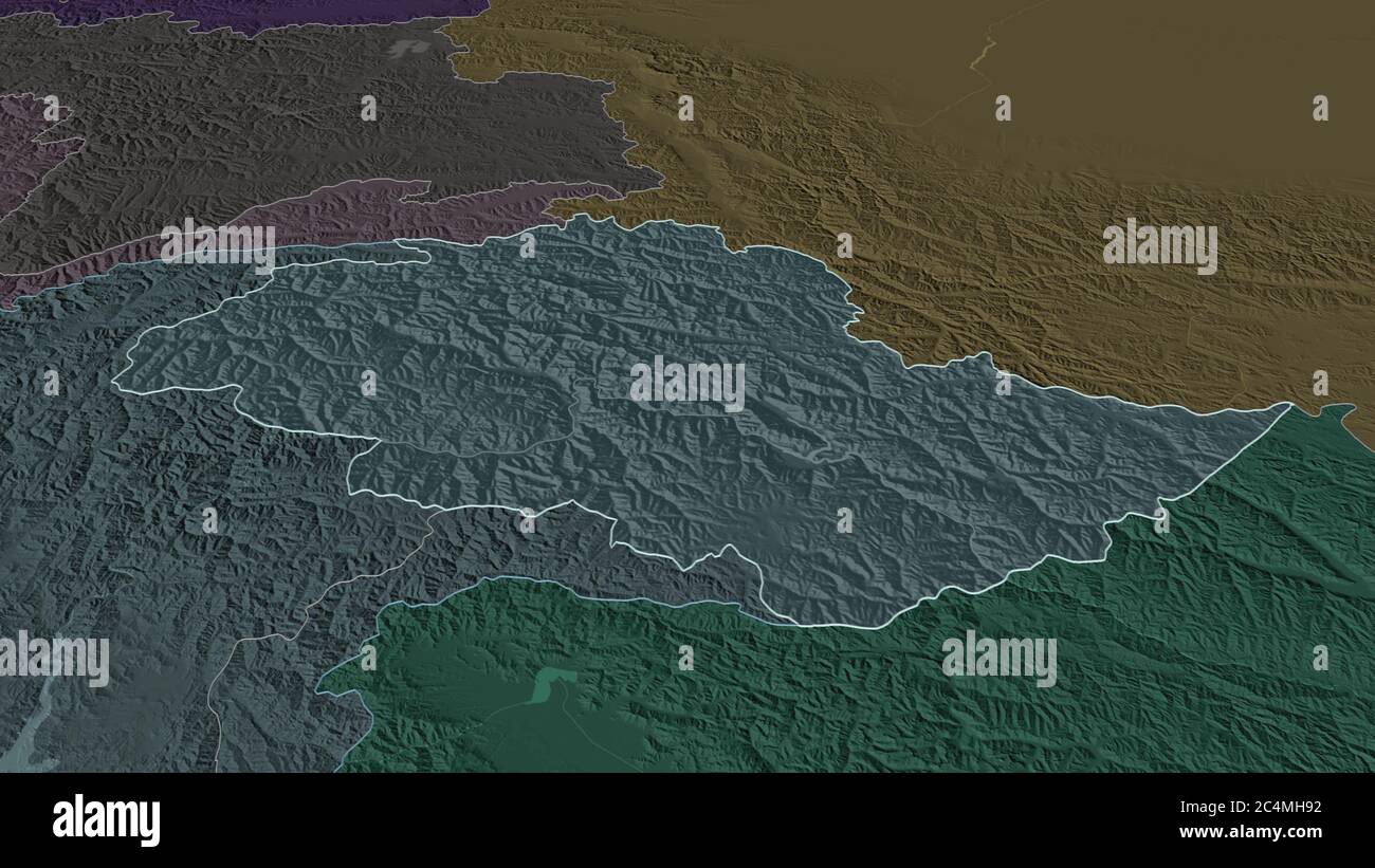 Zoom in on Northern Areas (centrally administered area of Pakistan ...