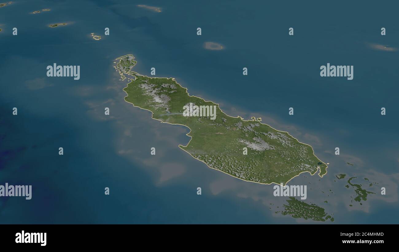 Zoom in on Bougainville (autonomous region of Papua New Guinea ...