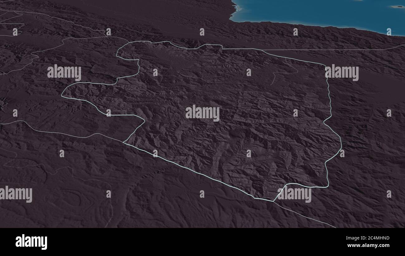 Zoom in on Eastern Highlands (province of Papua New Guinea) outlined ...