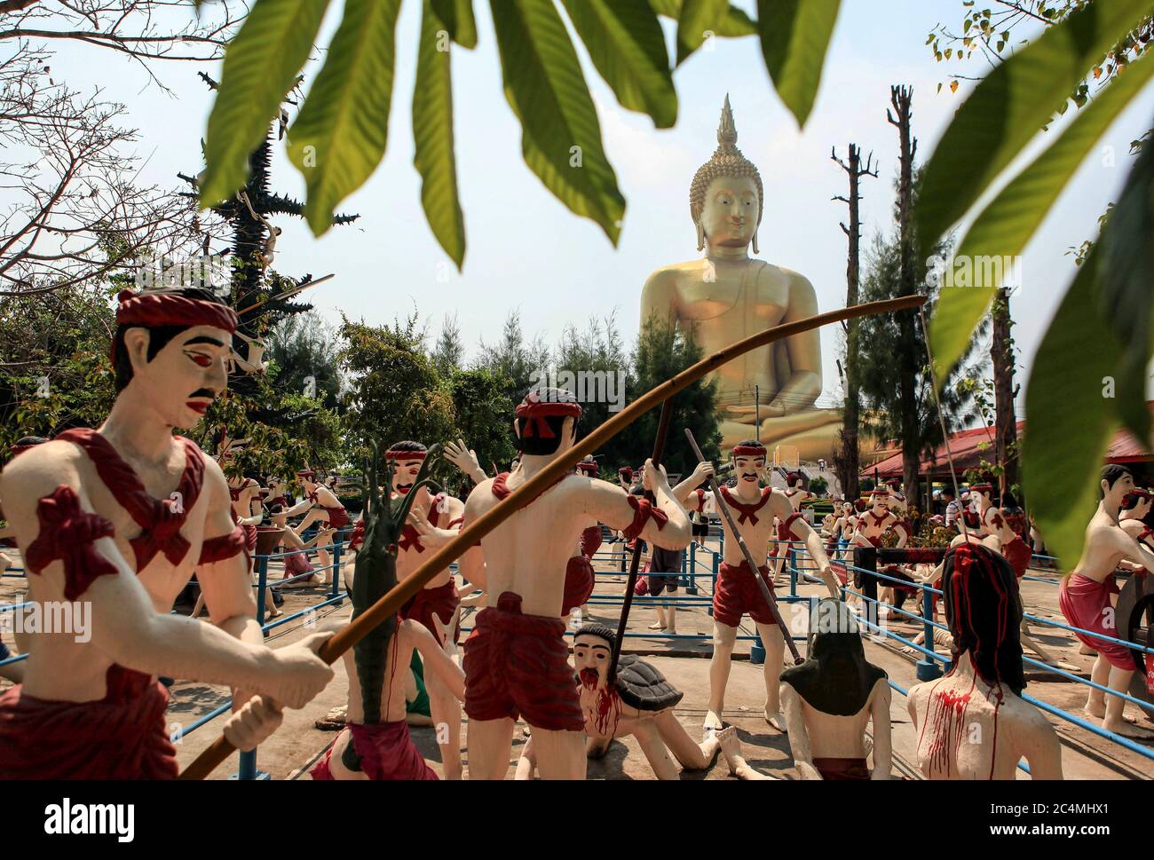 Ang Thong, Thailand. 27th Feb, 2010. Stone characters representing Thai ...