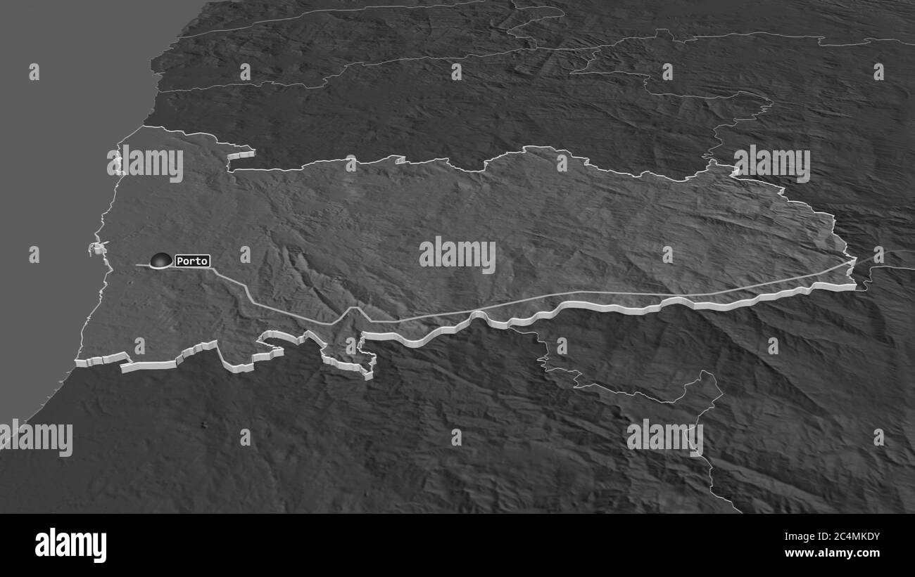 Porto district map hi-res stock photography and images - Alamy