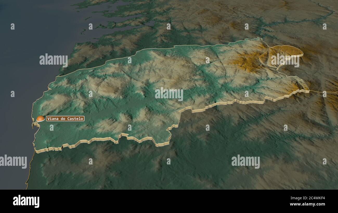 Map of viana do castelo hi-res stock photography and images - Alamy