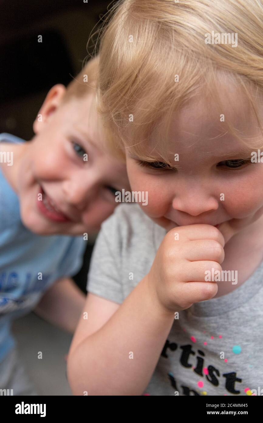 These children pose for the camera in front of their home in San Rafael ...
