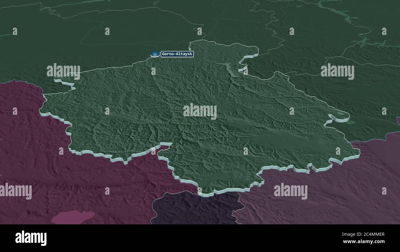 Altai republic map hi-res stock photography and images - Alamy