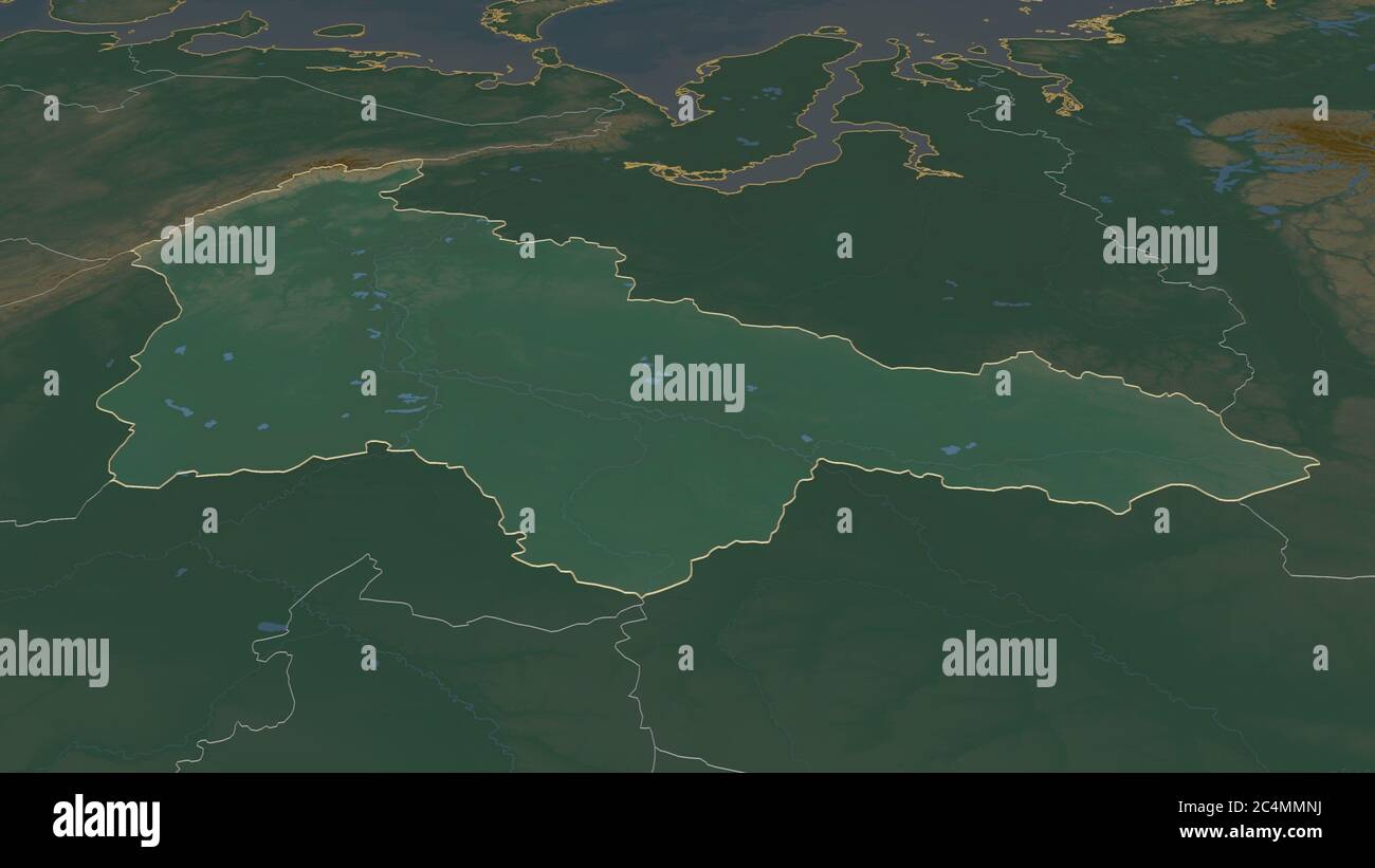 Zoom in on Khanty-Mansiy (autonomous province of Russia) outlined ...