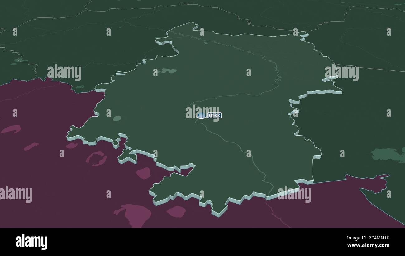 Map of omsk hi-res stock photography and images - Alamy