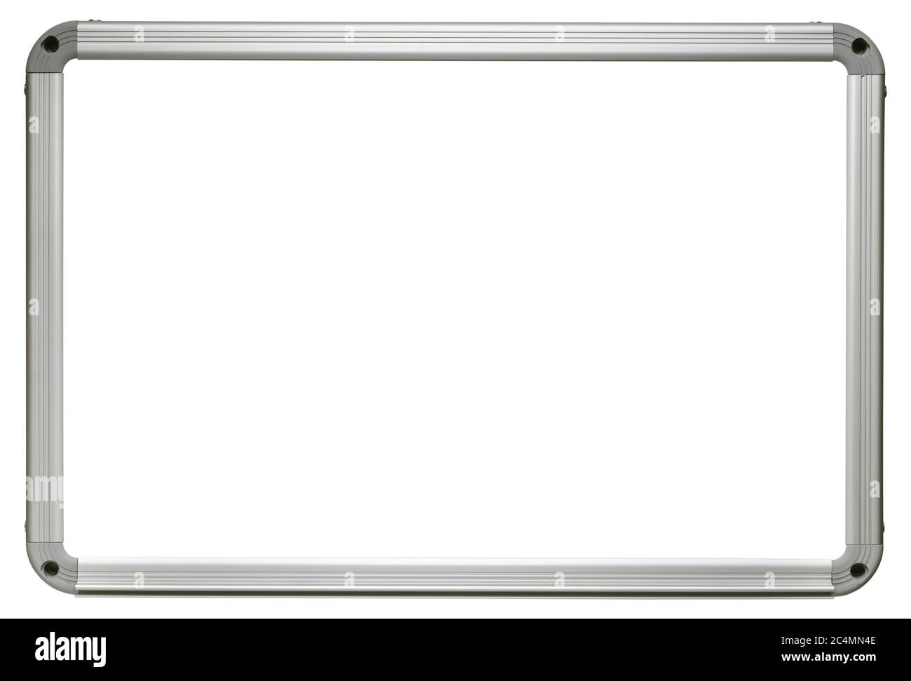 Empty whiteboard with space for text isolated on a white background ...