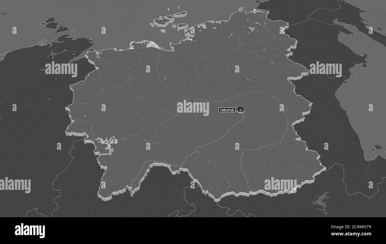 Yakutsk map hi-res stock photography and images - Alamy