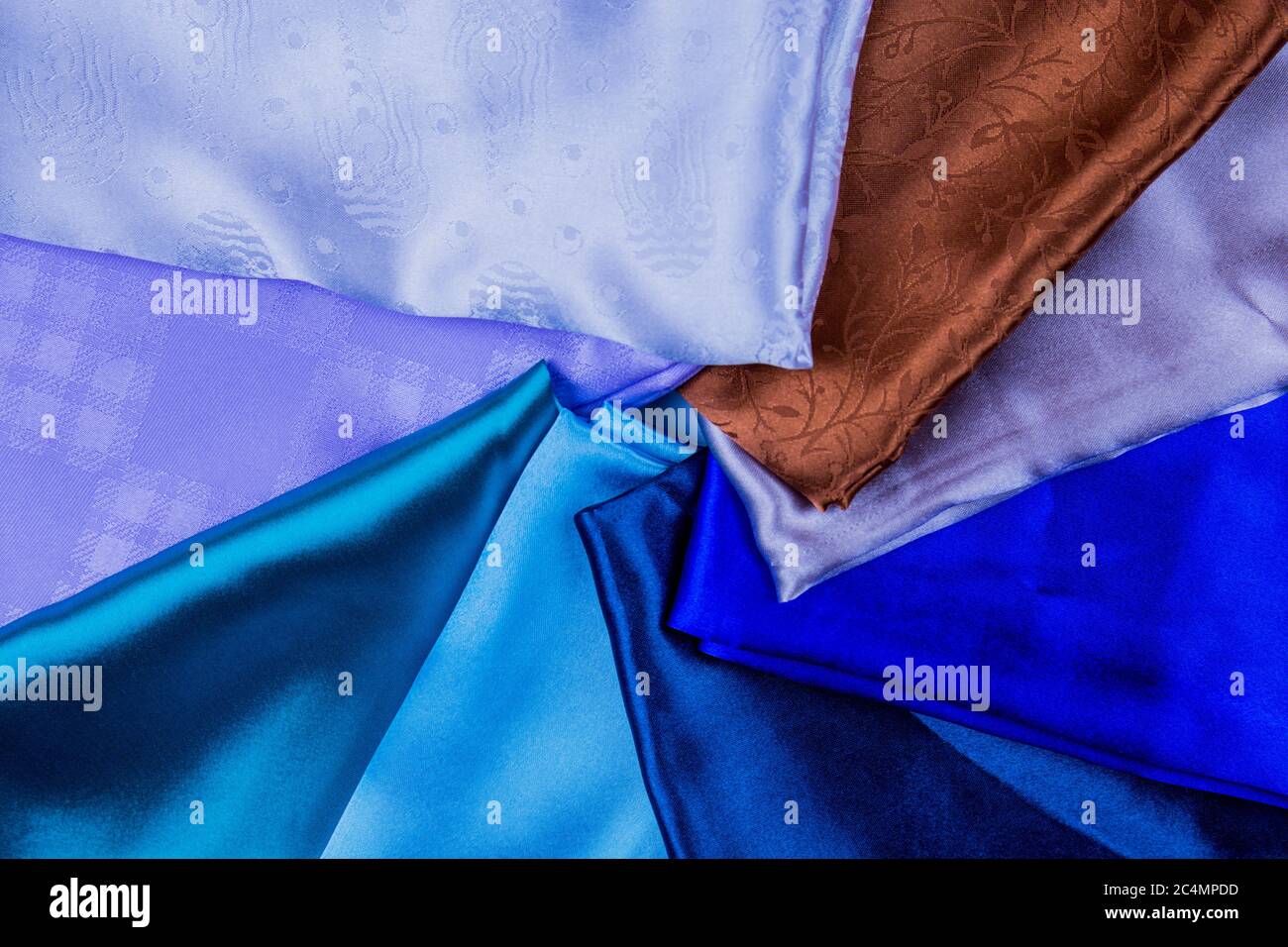 Textile industry, various types of canvas. Textile texture Stock Photo ...