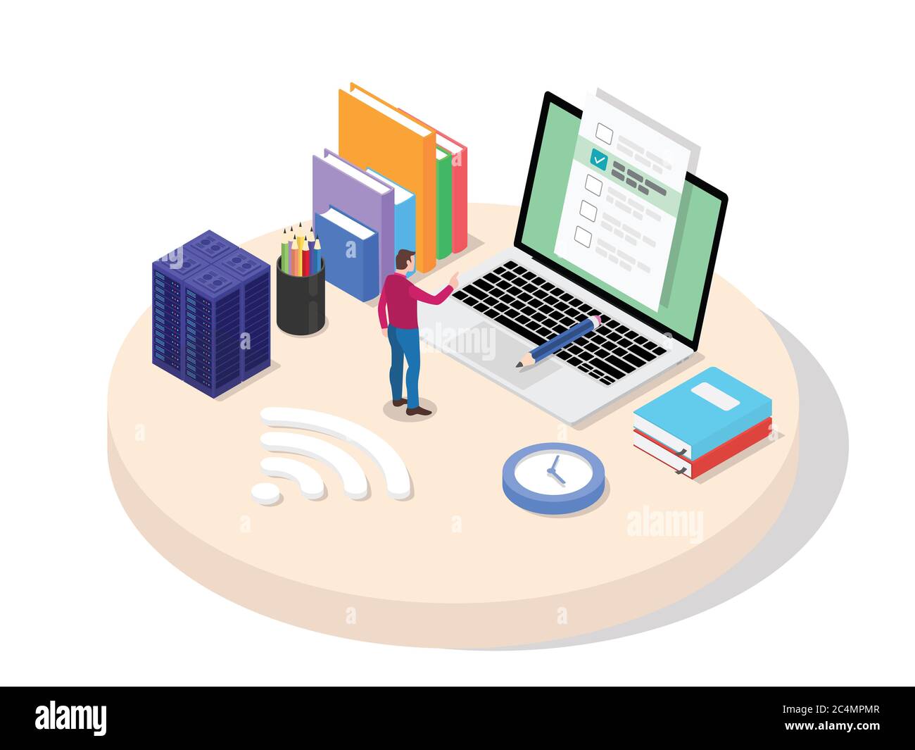 Digital device illustration ve hi-res stock photography and images - Alamy