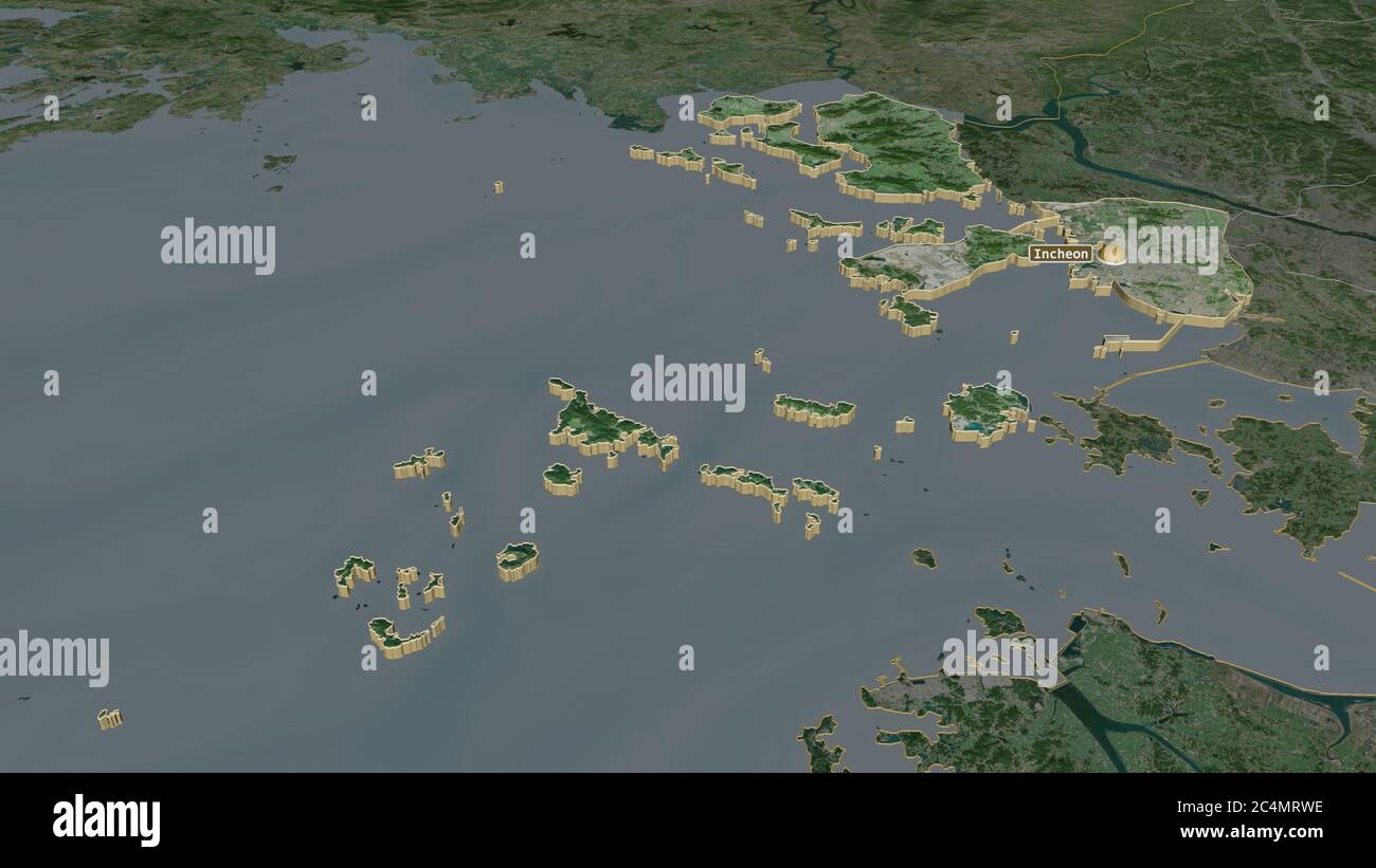 Inchon map hi-res stock photography and images - Alamy