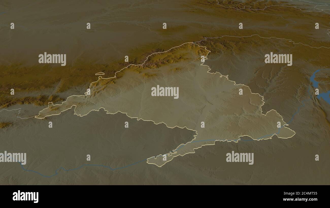 Zoom in on Comunidad de Madrid (autonomous community of Spain) outlined ...