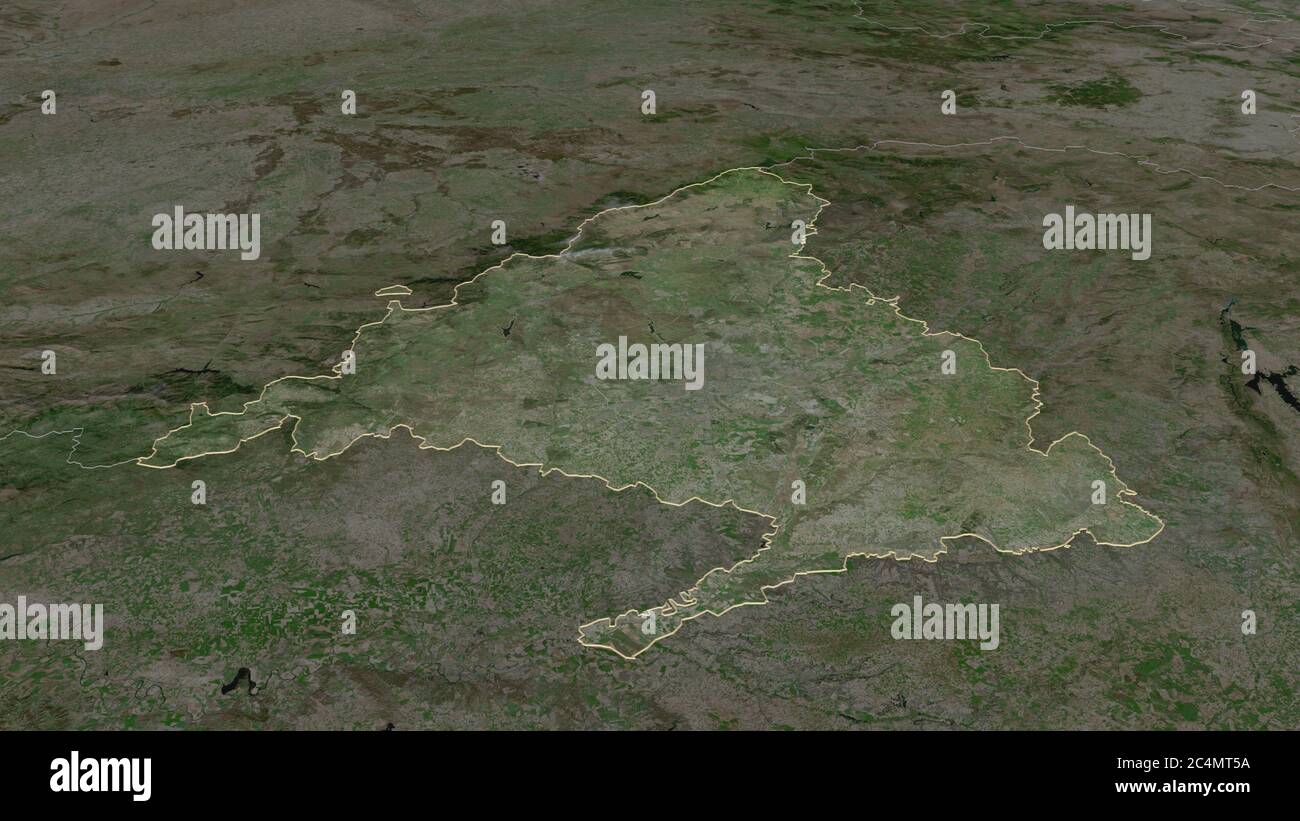 Zoom in on Comunidad de Madrid (autonomous community of Spain) outlined ...