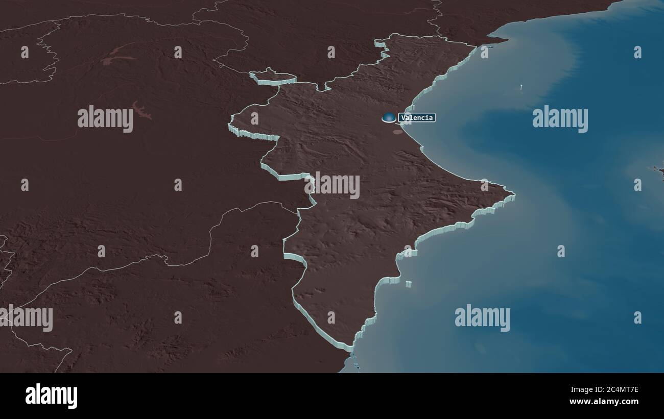Comunidad valenciana map hi-res stock photography and images - Alamy