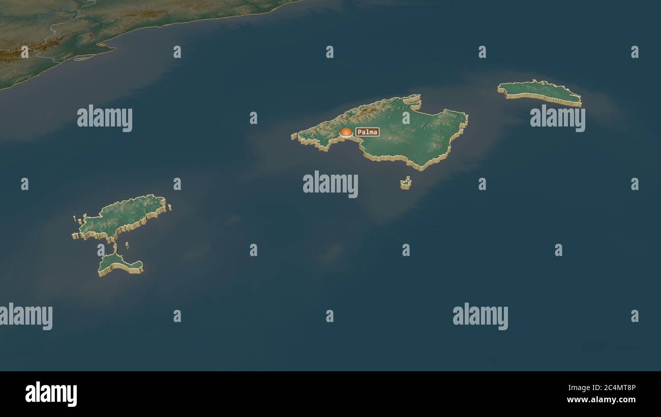 Balears map hi-res stock photography and images - Alamy