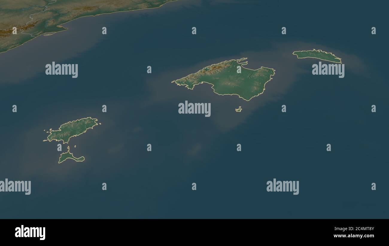 Balears map hi-res stock photography and images - Alamy