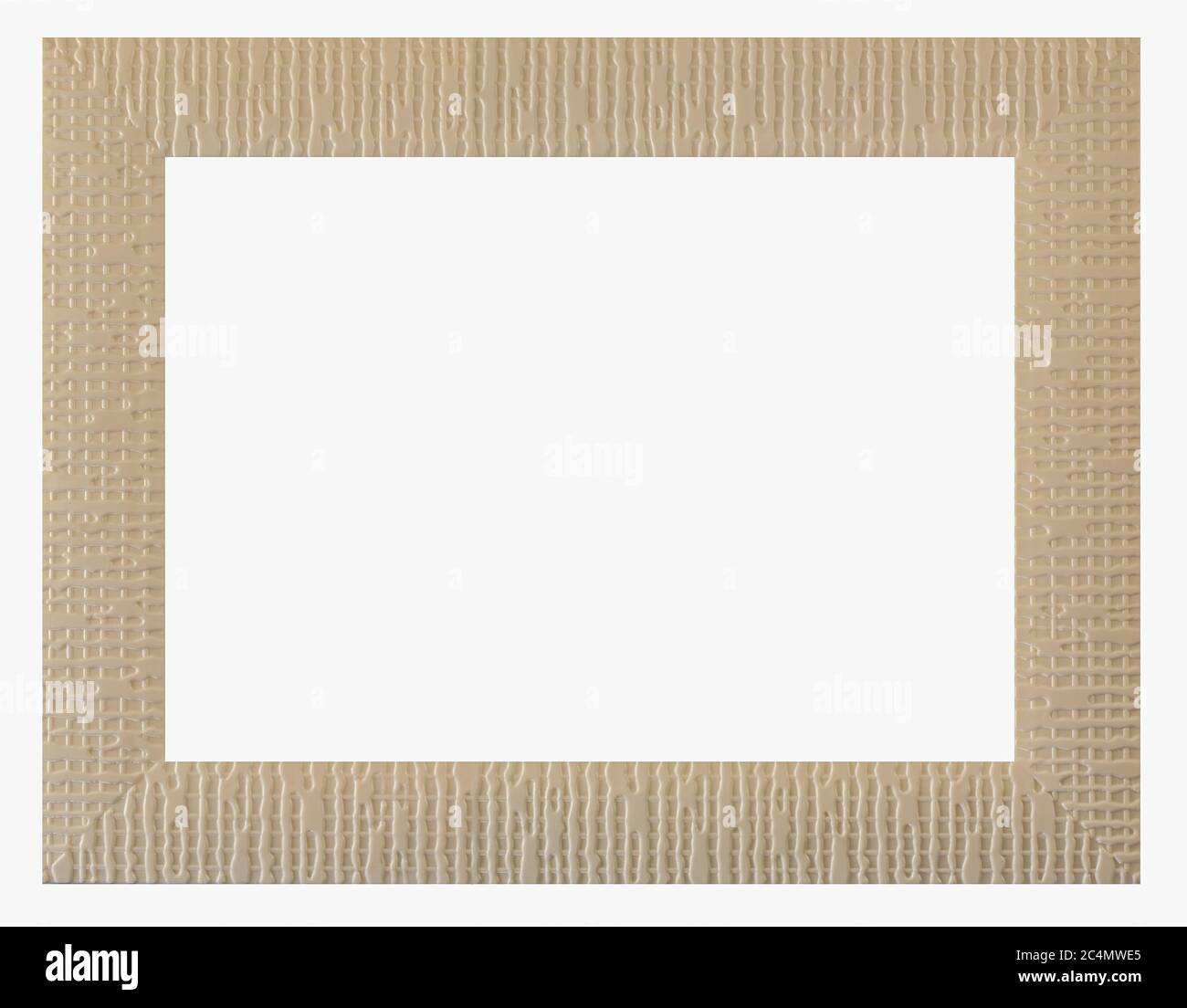 Empty frame with patterns isolated on a white background with space for ...